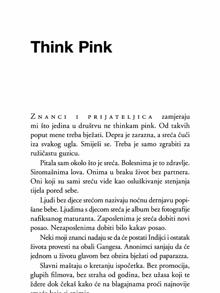 Vedrana Rudan - Think Pink | PDF