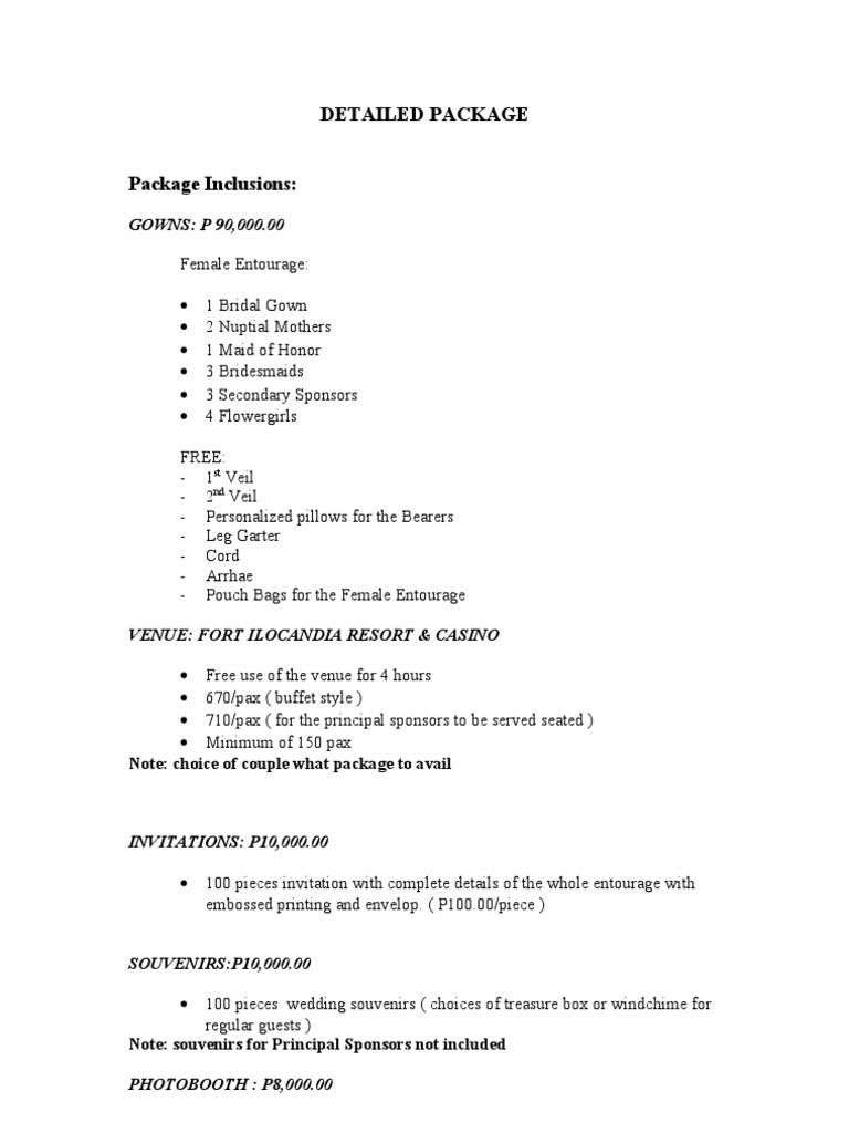Full Wedding Package | PDF | Wedding | Bridesmaid