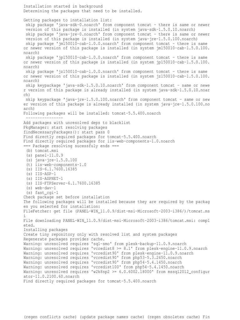 Parallels Installation Log | PDF