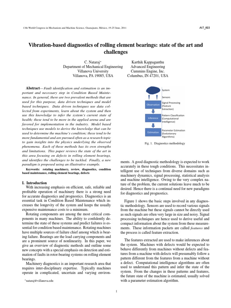 Vibration Diagnostics | PDF | Bearing (Mechanical) | Artificial Neural ...