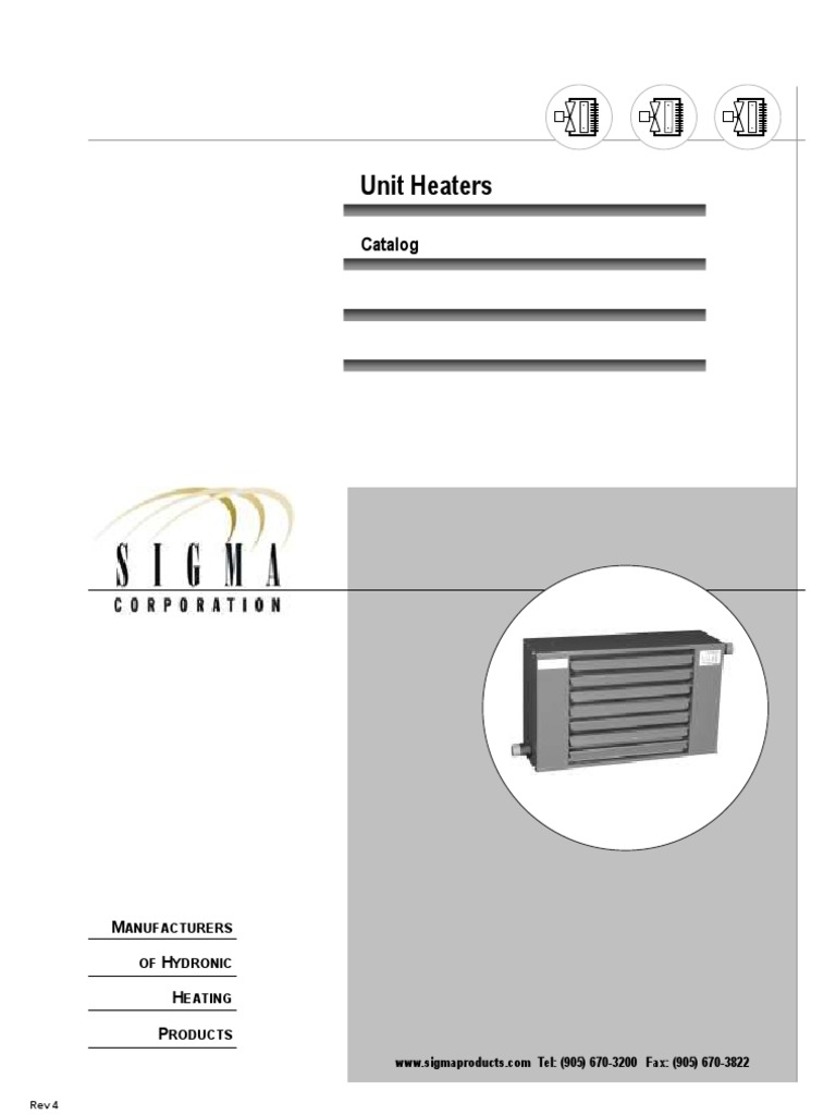 Sigma Unit Heater | Water Heating | Pipe (Fluid Conveyance)