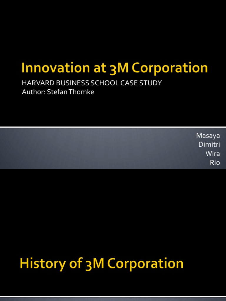 Innovation at 3M Corporation | PDF | Innovation | Science