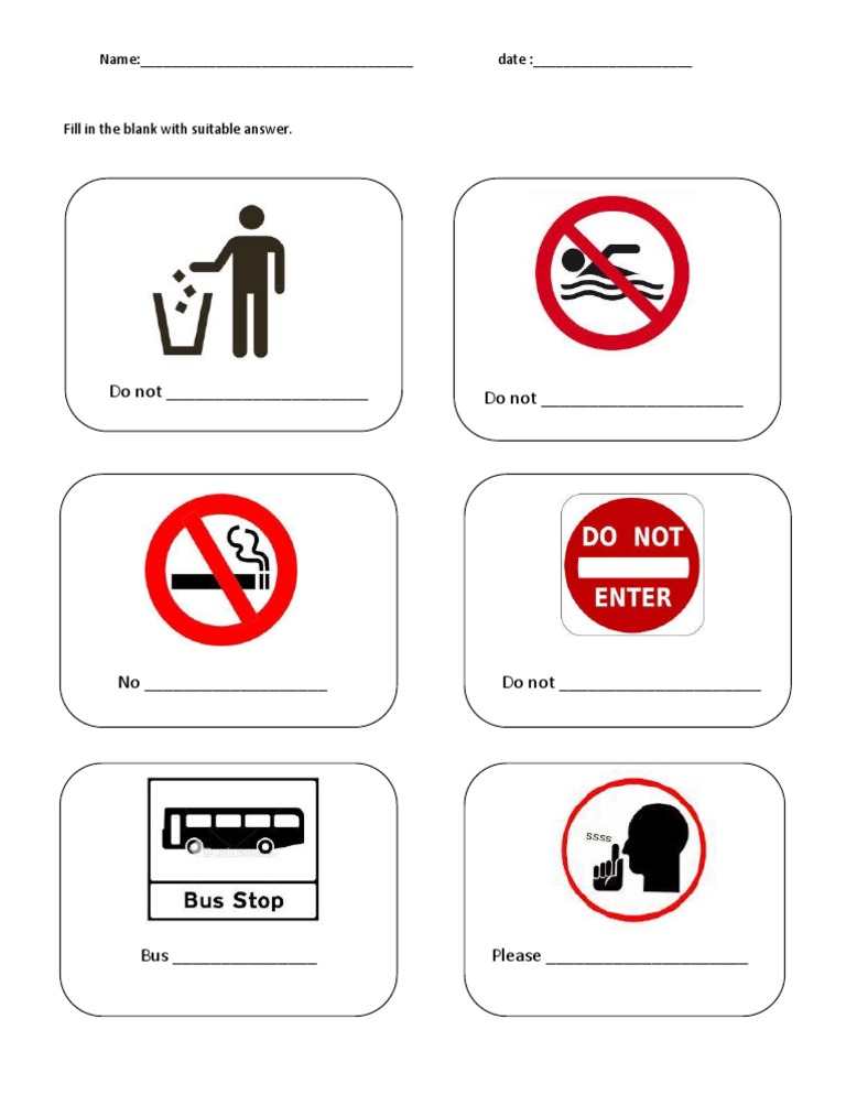 Fill-in-the-Blank Instructions Template | PDF