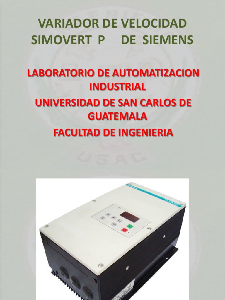 Variador de Velocidad SIMOVERT P | PDF | Tecnología