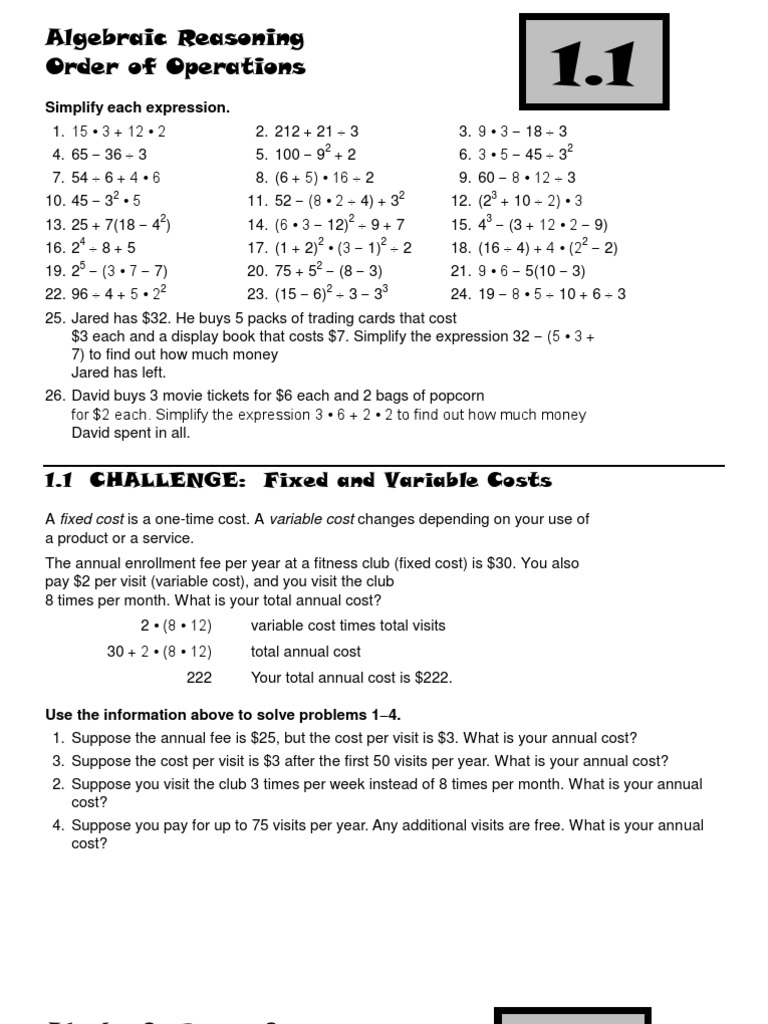 Pre-Algebra - Chapter 1 | Multiplication | Equations