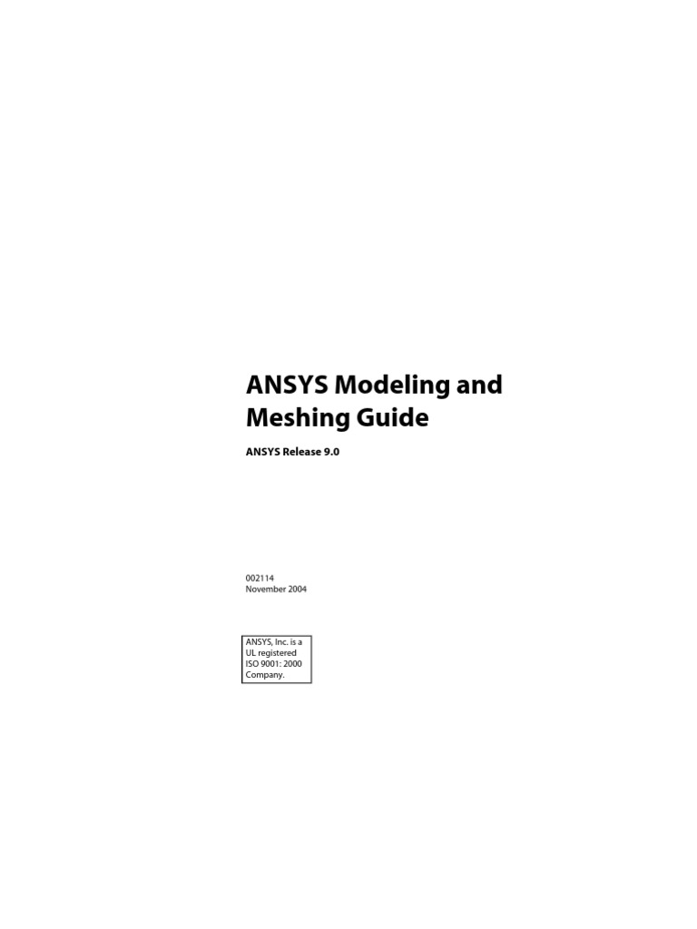 Ansys Modeling and Meshing Guide | PDF | Trademark | Computing