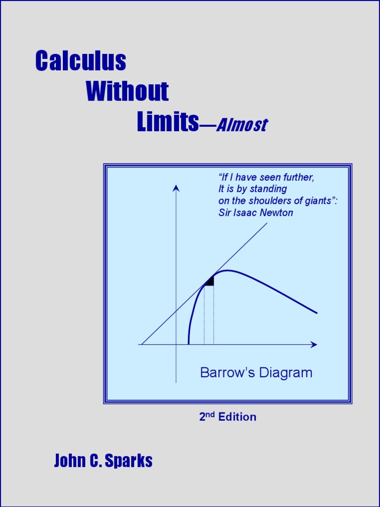 Calculus Without Limits Differential Calculus Area