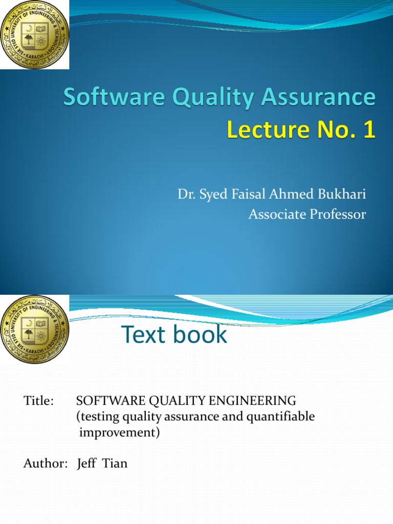 Sqa Introduction Pdf Quality Assurance Software Quality