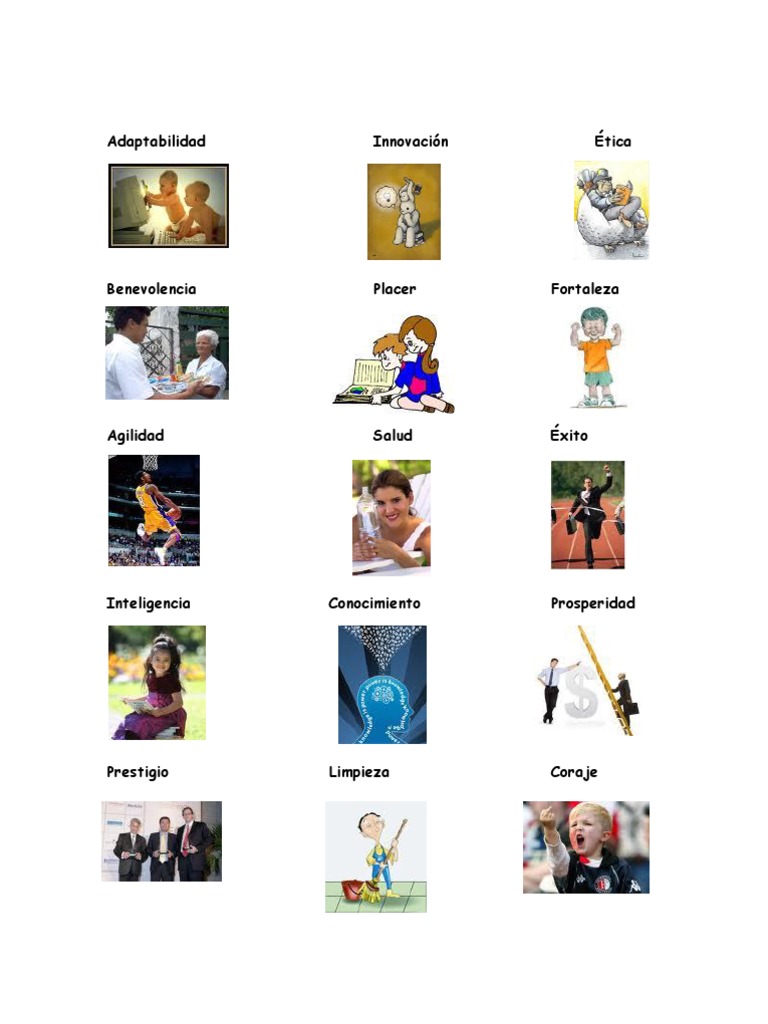 100 Valores Con Imagenes | PDF