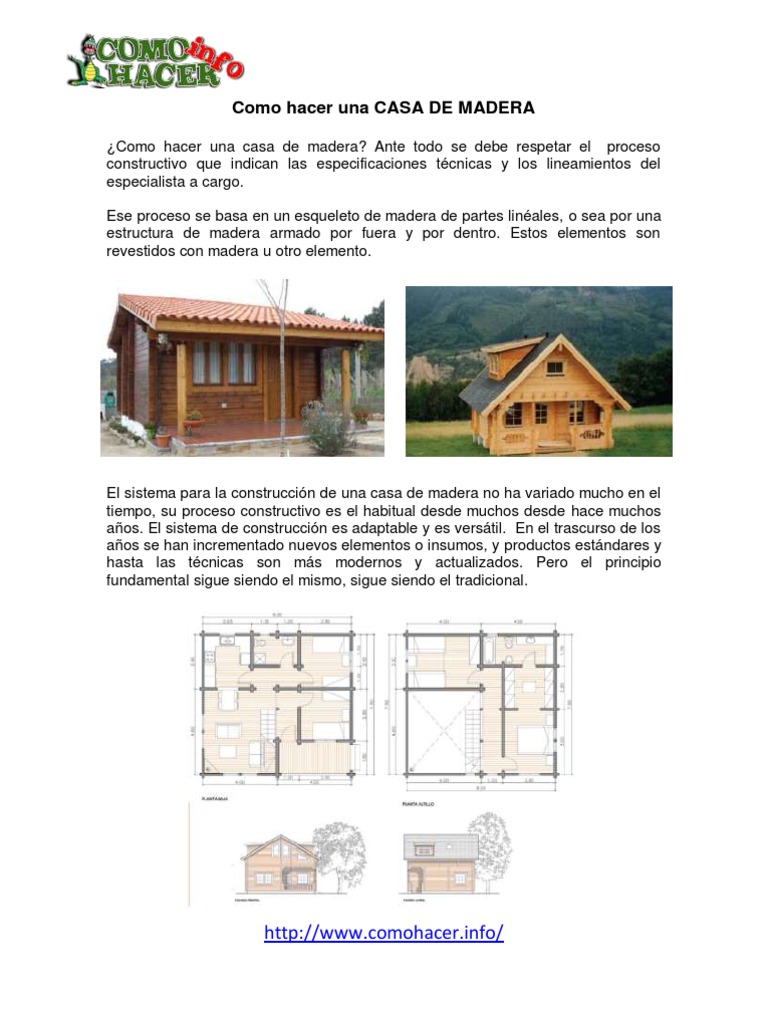 Como Construir Una Casa De Madera Paso A Paso Pdf Fundación