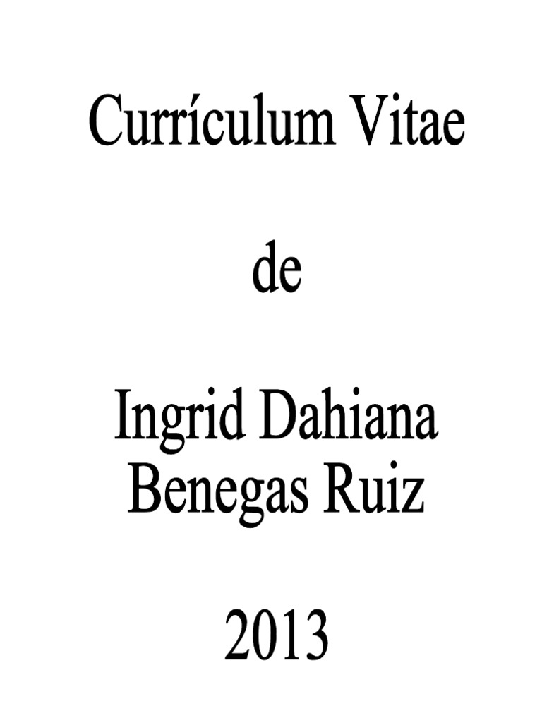 CV - Ingrid Benegas | PDF | Gobierno