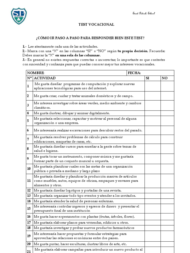 Test Vocacional | Ingeniería | Diseño