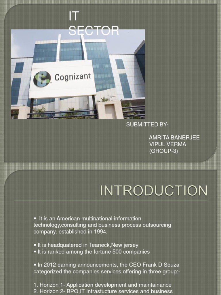 MKT Presentation Cognizant Final | PDF | Business Process Outsourcing | Cloud Computing
