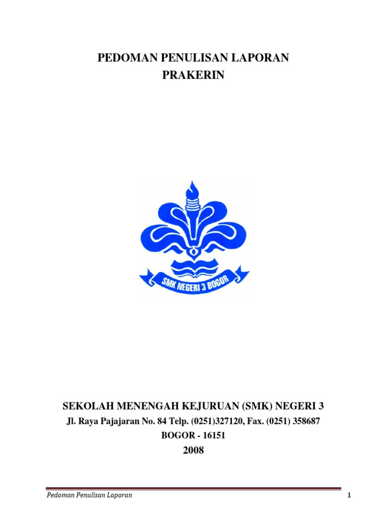 Pedoman Format Laporan Prakerin | PDF