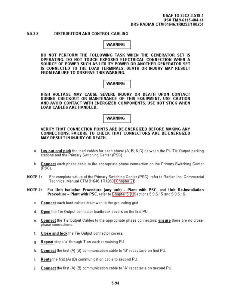 TM 9-6115-484-14 Mep-Pu-810a/b Part 3 | PDF | Electrical Connector ...