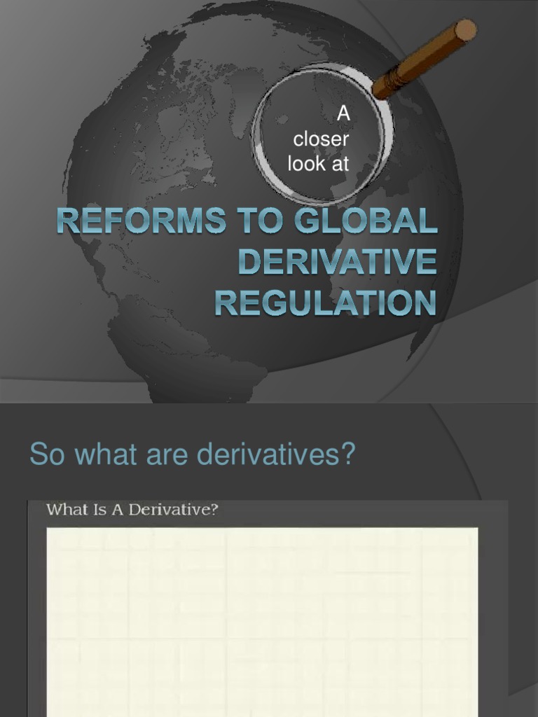 Global Derivatives Presentation | PDF | Derivative (Finance) | Over The ...