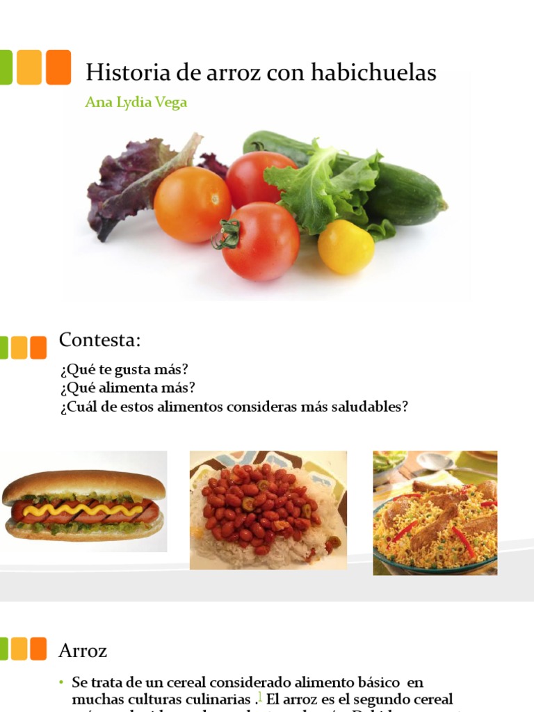 Historia de Arroz Con Habichuelas | PDF | Pancho | Alimentos