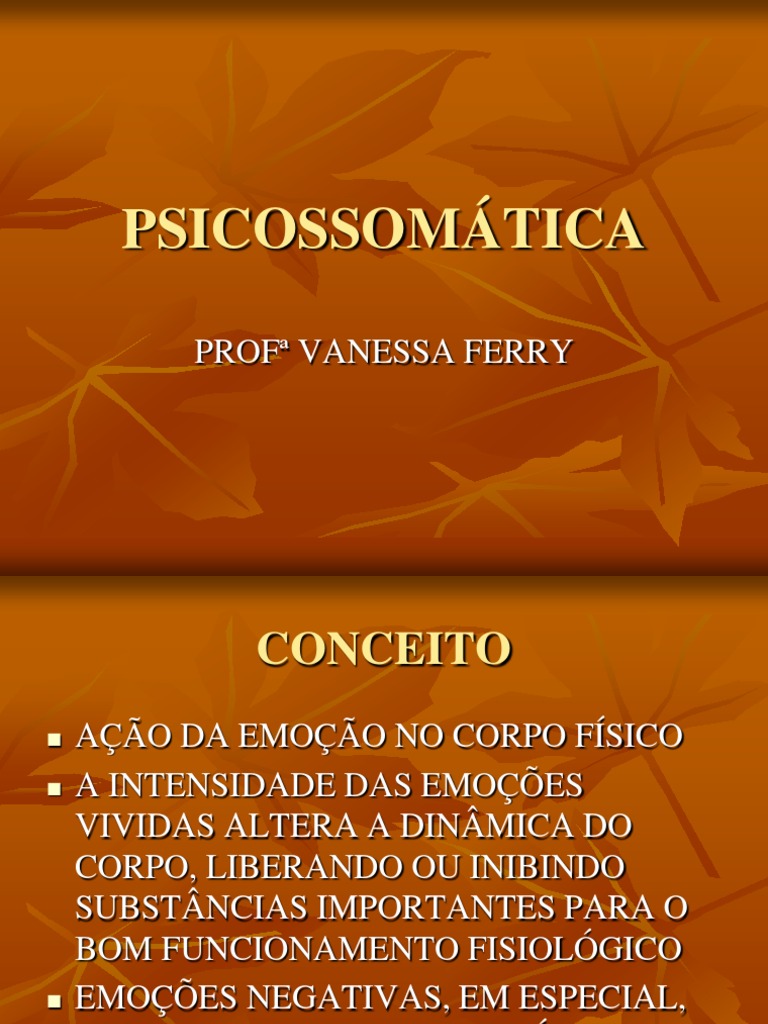 Psicossomática e Emoções no Corpo | PDF