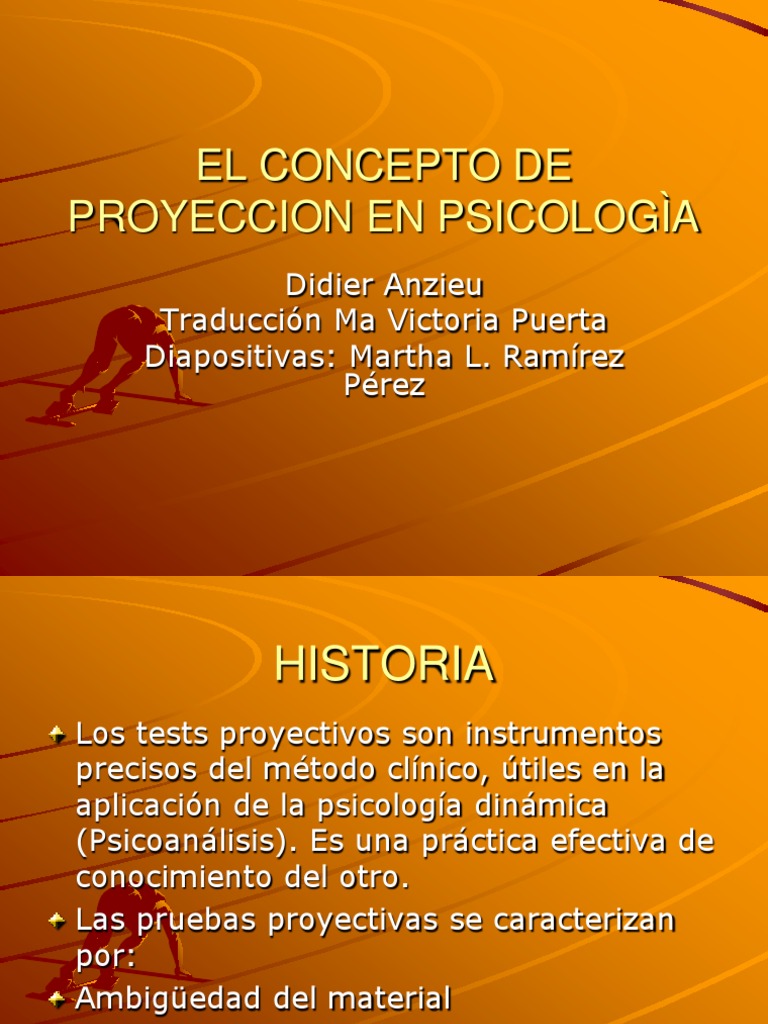Proyección en Psicología y Tests | PDF | Psicoanálisis | Mente inconsciente