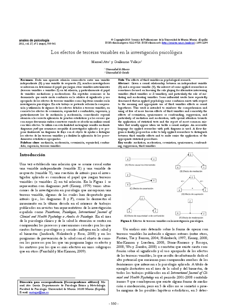 Variables Mediadoras y Moderadoras | PDF | Análisis de regresión ...