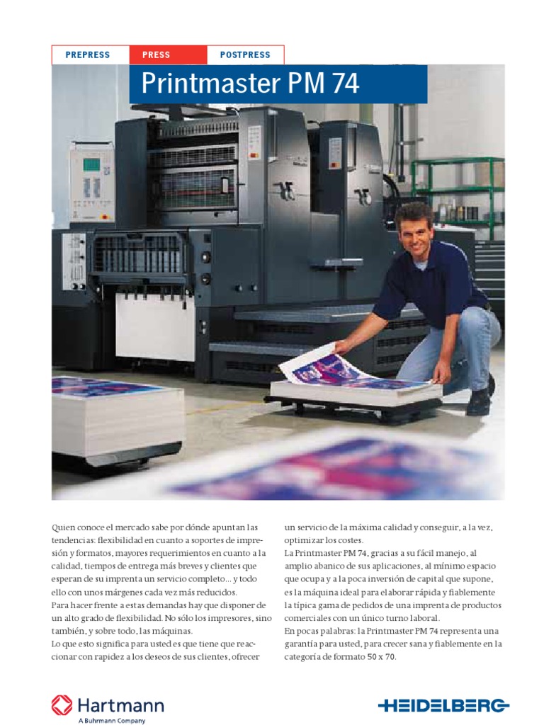 Printmaster 74-2 Nueva | PDF | Imprenta | Calidad (comercial)
