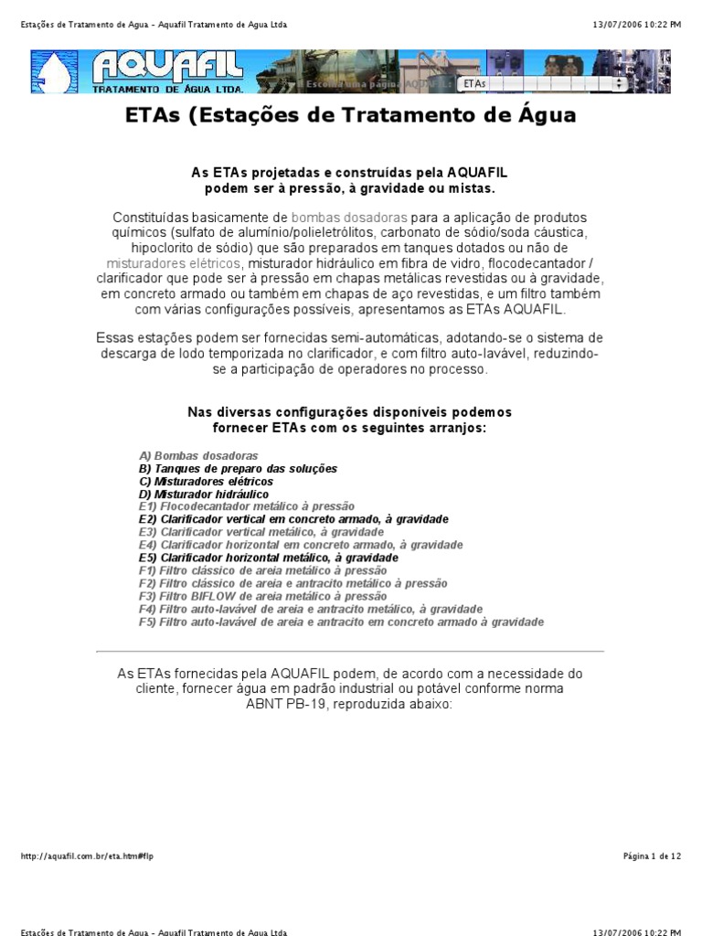 Aquafil Flocodecantador-2 | PDF | Tratamento de água | Purificação da água
