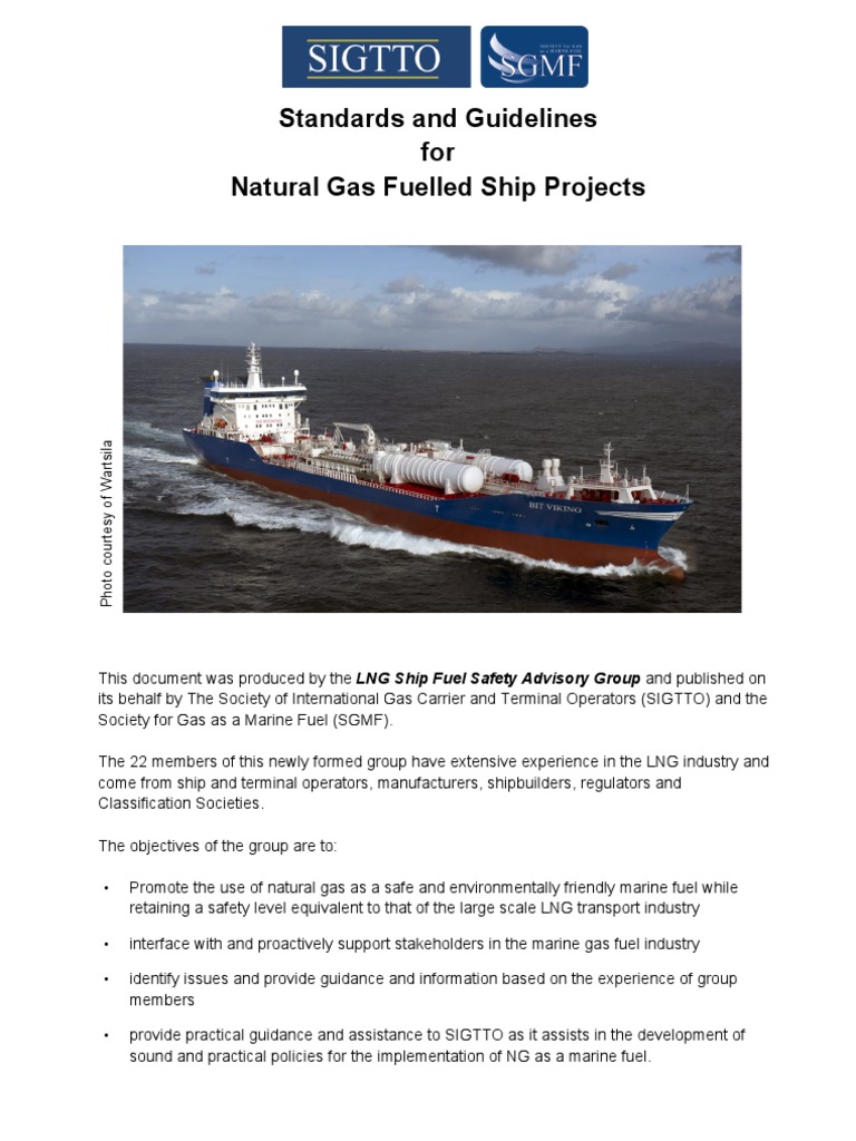 Standards Guidelines For Natural Gas Fuelled Ship Projects V5k1 | PDF ...