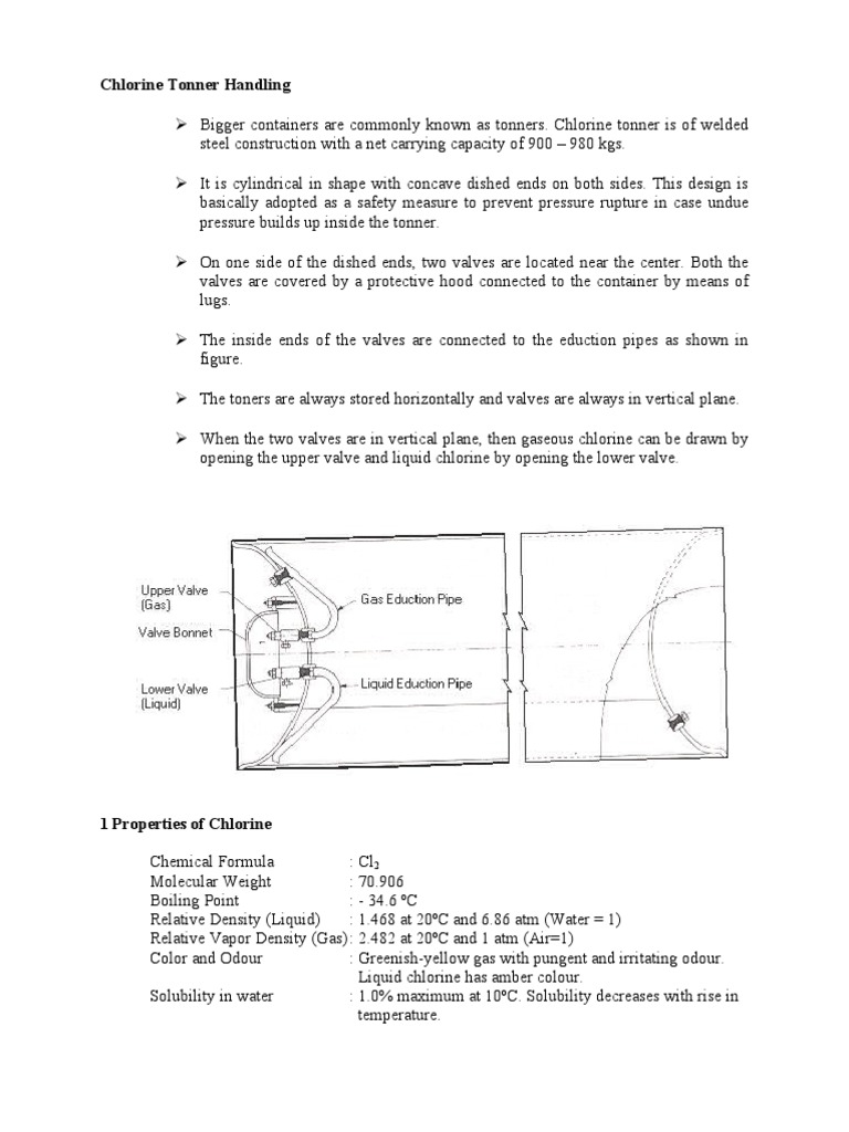 Chlorine Tonner Handling and Safety Guide | PDF | Technology & Engineering