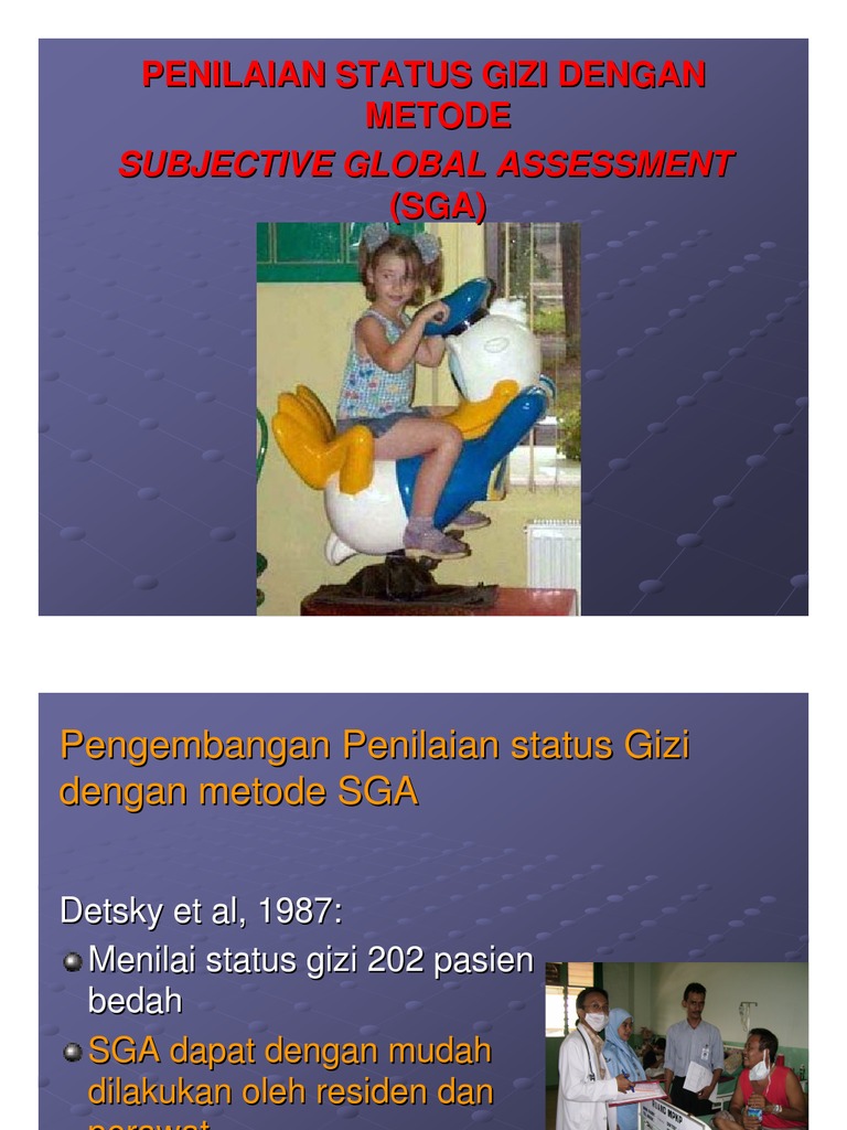 Sga Subjective Global Assessment | PDF