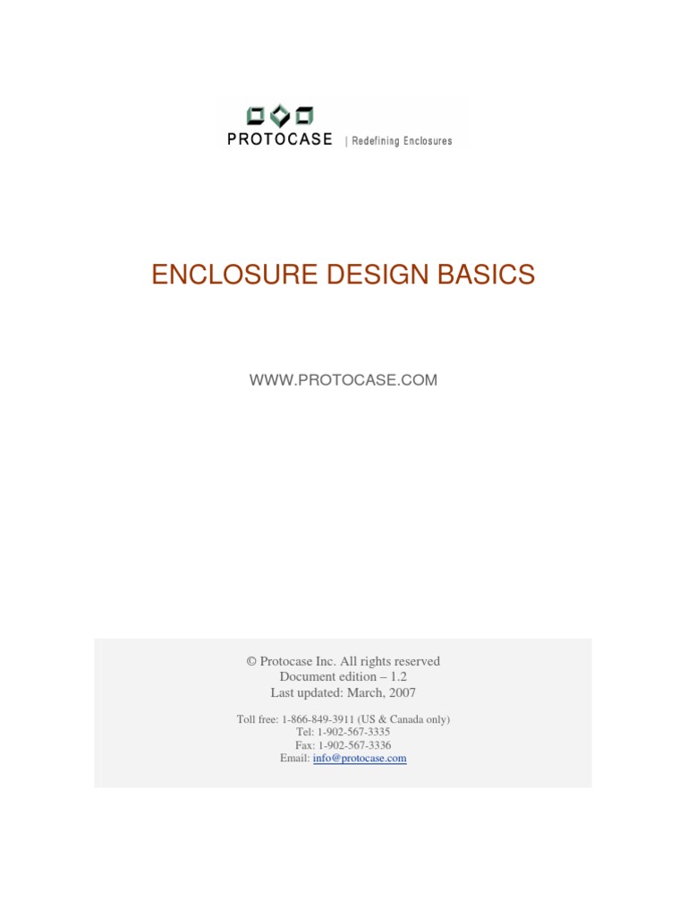 Enclosure Design Basics | PDF | Stainless Steel | Sheet Metal