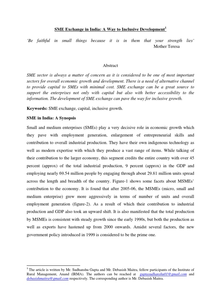 SME Exchange | PDF | Small And Medium Sized Enterprises | Financial Markets