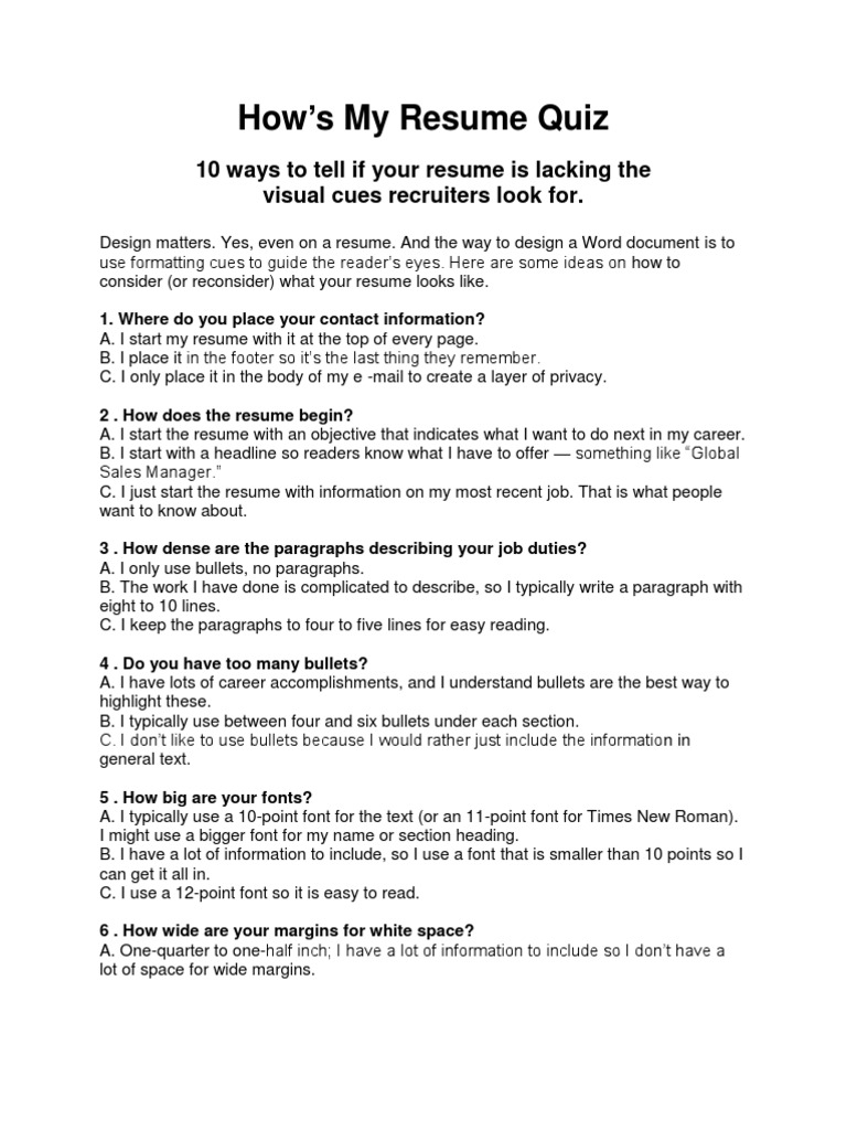 Resume Design Tips for Recruiters | PDF | Computers