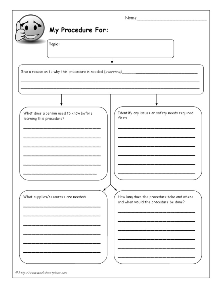 Procedural Writing Graphic Organizer | PDF
