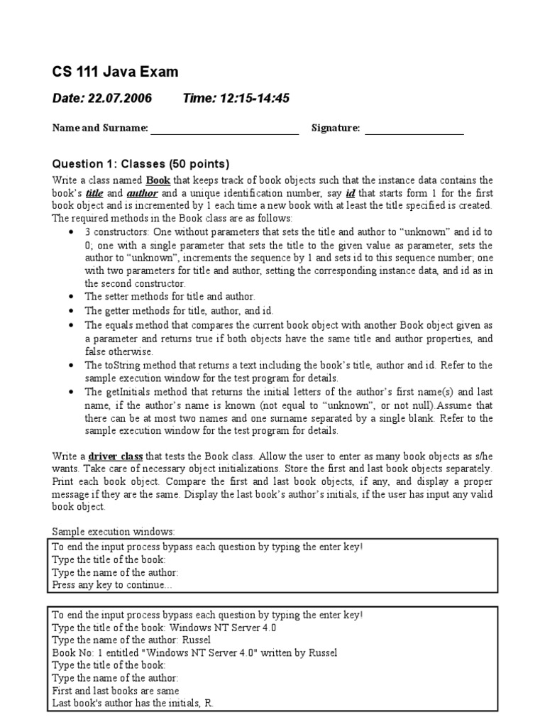 Java Midterm Solution Download Free Pdf Constructor Object Oriented Programming Programming