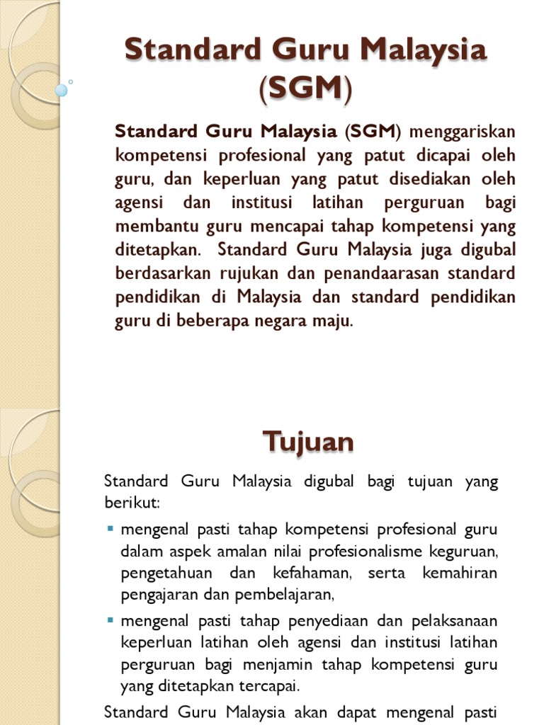Standard Guru Malaysia SGM | PDF