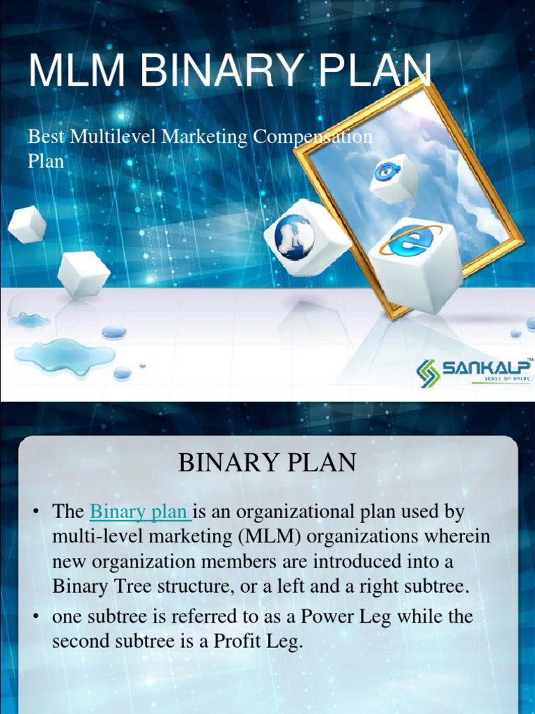MLM Binary Business Plan | PDF | Multi Level Marketing | Economies