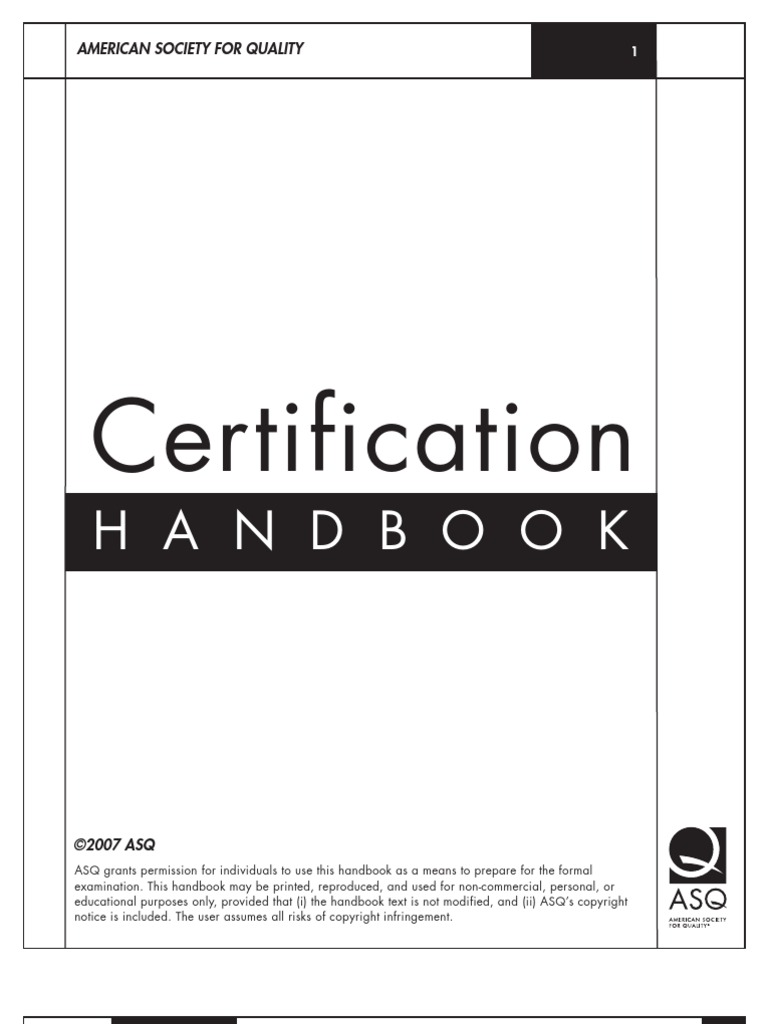 Certification Handbook PDF | PDF