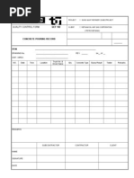 Pre-Concrete Inspection Checklist Form | PDF | Concrete | Pipe (Fluid ...