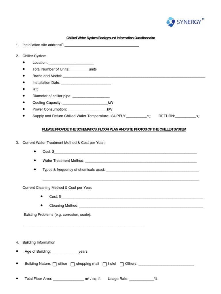Chilled Water System Survey | PDF
