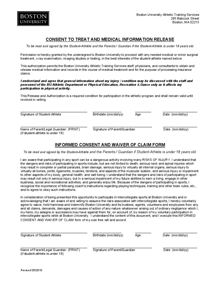 Medical Waiver | Consent | Informed Consent