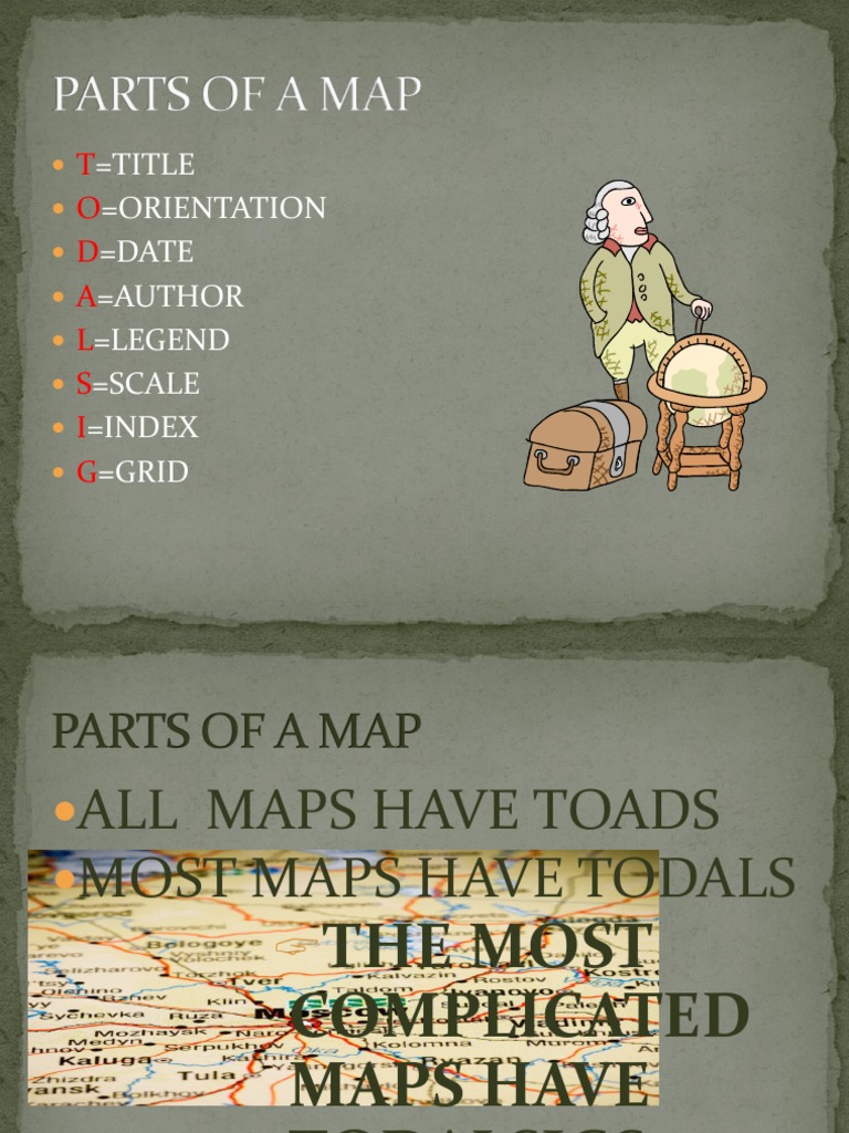Parts of a Map Explained | PDF | Teaching Methods & Materials