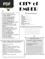 City of Ember Questions Activities | PDF | Cuisine | Food And Drink