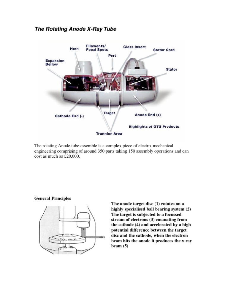 RS Introduction To Rotating Anode X-Ray Tube | PDF | Vacuum Tube | Engines