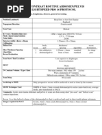 Lower Extremity Runoff CTA Protocol | PDF | Ct Scan | Angiography