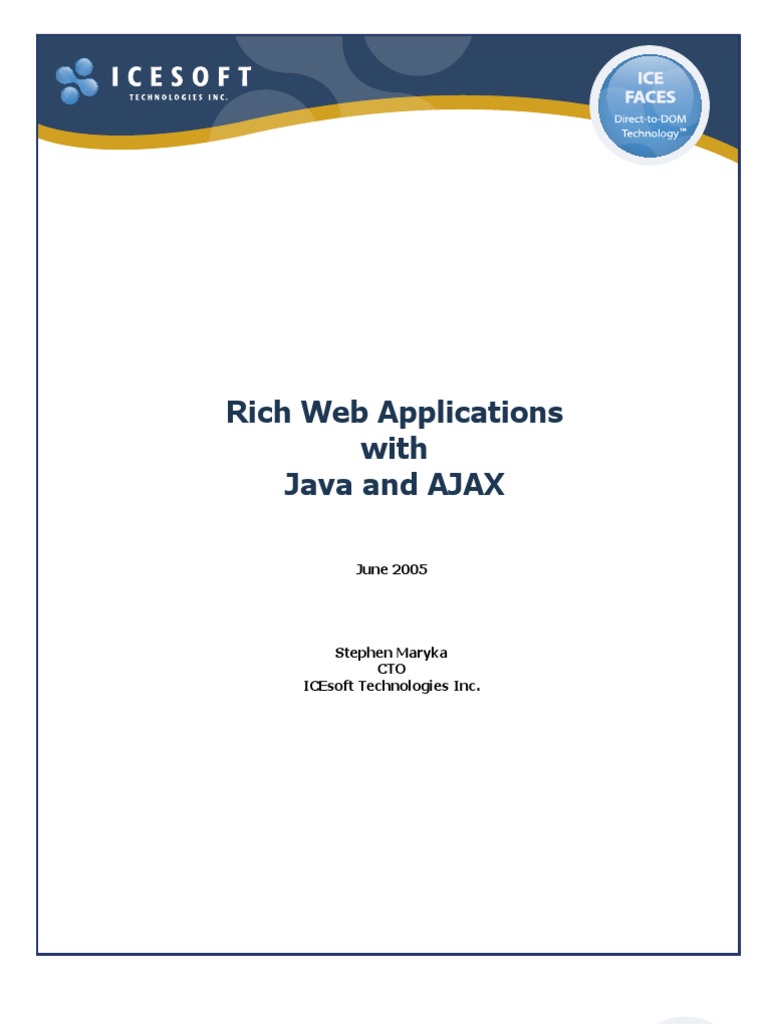210 Rich Apps With Java Ajax | PDF | Ajax (Programming) | Java Server Faces