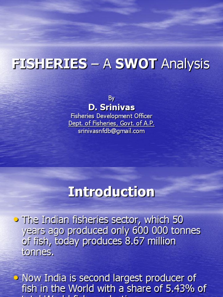 Fisheries - SWOT Analysis | PDF | Fishery | Swot Analysis