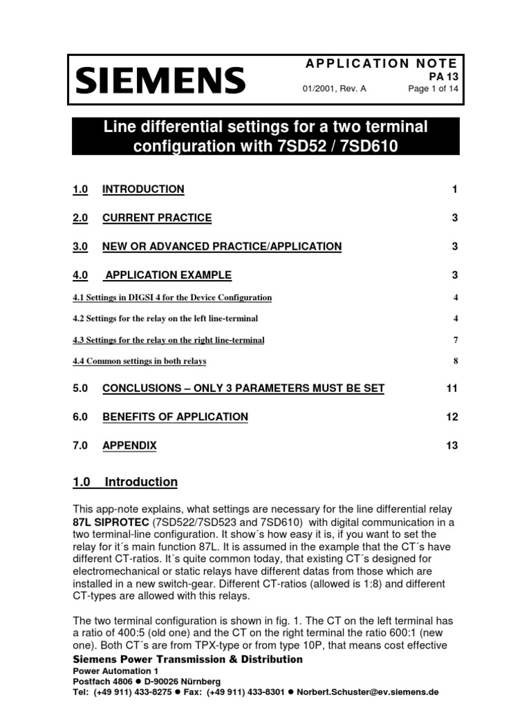 7sd52 7sd62 Configuration | PDF | Relay | Automation