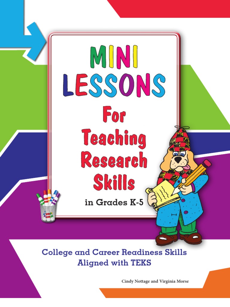 Mini Lessons For Teaching Research Skills in Grades K-5 TEKS Edition ...