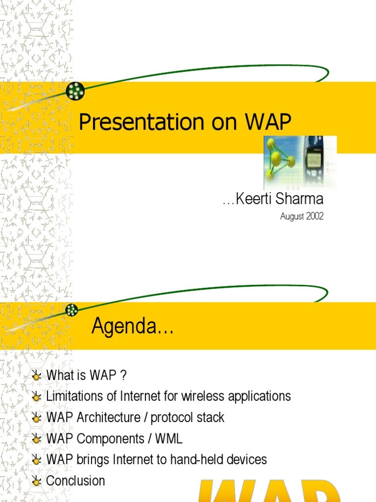 Presentation On WAP | PDF | Communications Protocols | Computer Network