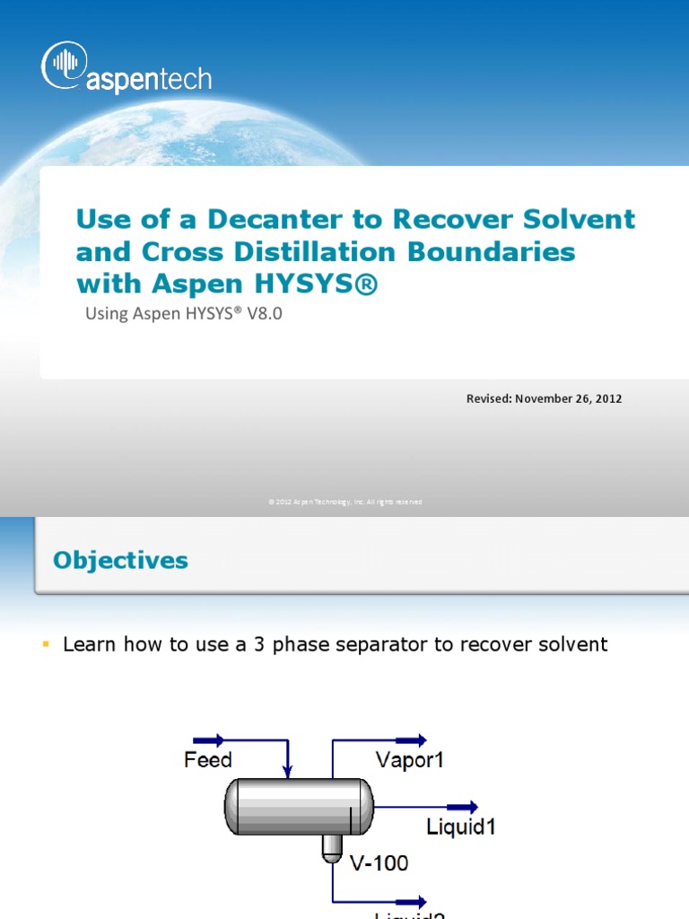 Thermo 020H Decanter | PDF | Distillation | Chemical Process Engineering